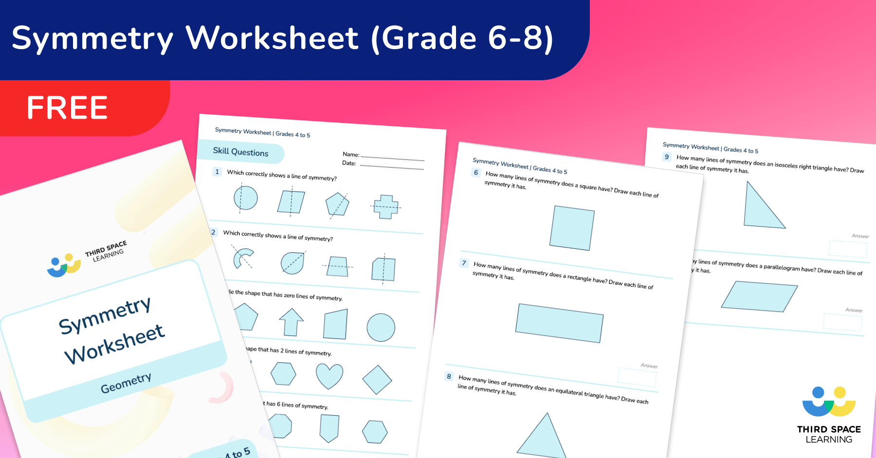 [FREE] Symmetry Worksheet