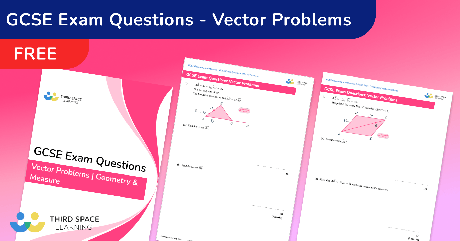 Vector Problems Exam Questions Gcse Maths Free