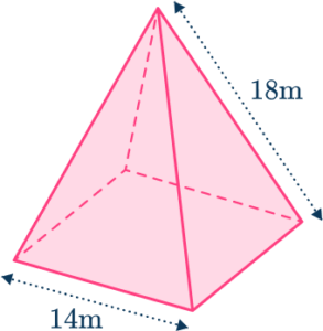Volume of Square Pyramid - Math Steps, Examples & Questions
