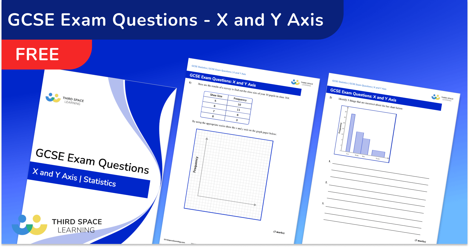 X And Y Axis Exam Questions - GCSE Maths [FREE]