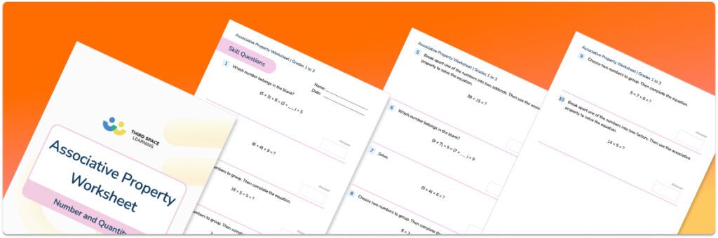 [FREE] Associative Property Worksheet