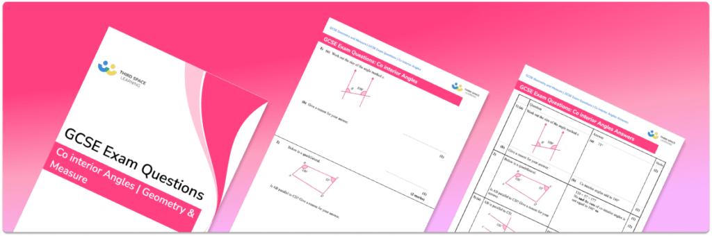 Co Interior Angles Exam Questions - GCSE Maths [FREE]