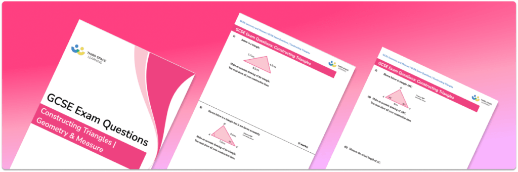Constructing Triangles Exam Questions - GCSE Maths [FREE]