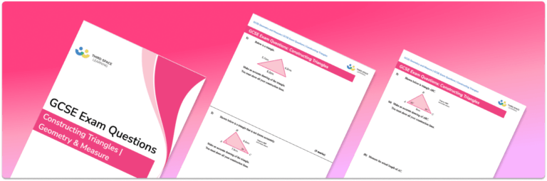 Constructing Triangles Exam Questions - GCSE Maths [FREE]