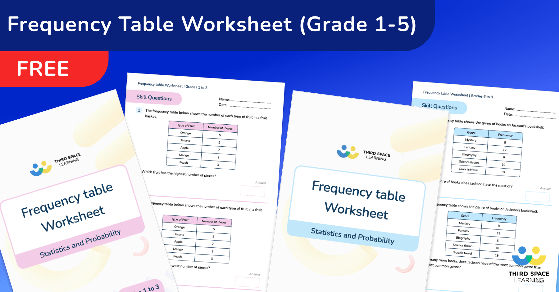 [FREE] Frequency Table Worksheet