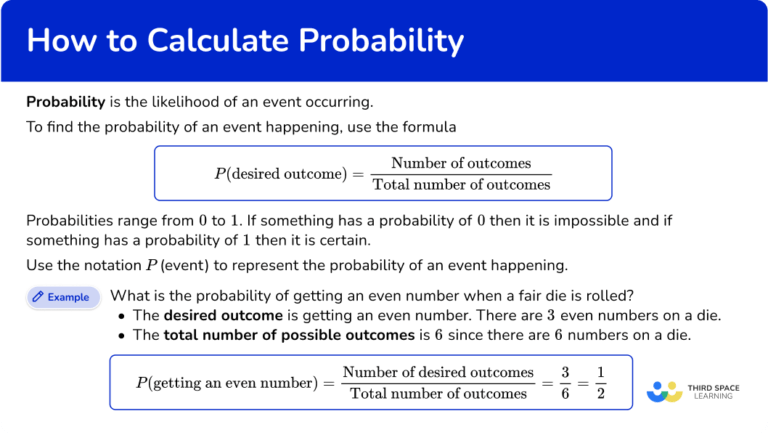 How To Calculate Probability - Math Steps, Examples & Questions