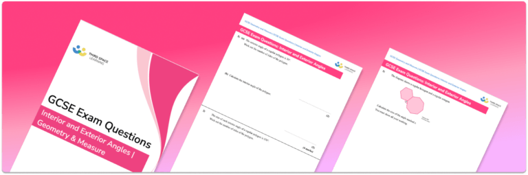 Interior And Exterior Angles Exam Questions - GCSE Maths [FREE]