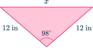 Law of Cosines - Math Steps, Examples & Questions