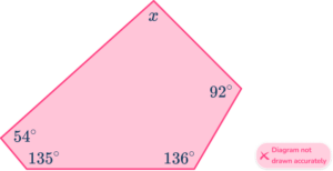 Pentagon Angles - Math Steps, Examples & Questions