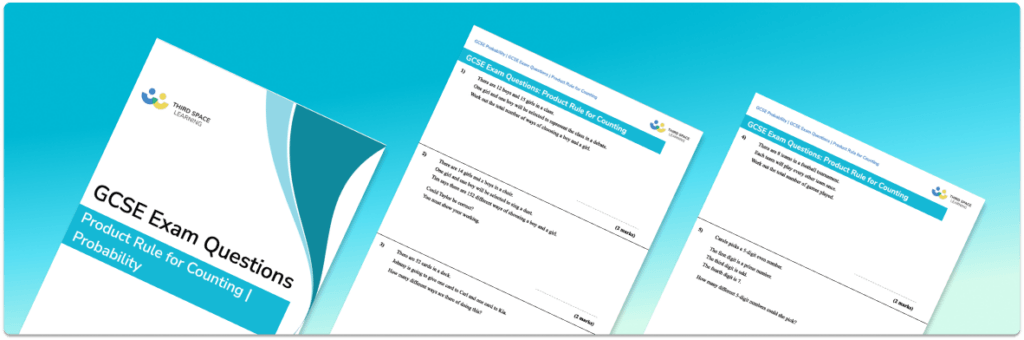 Product Rule For Counting Exam Questions - GCSE Maths [FREE]