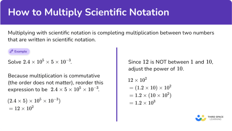 How To Multiply Scientific Notation - Math Steps, Examples & More!