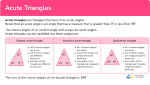 Acute Triangle - Math Steps, Examples & Questions