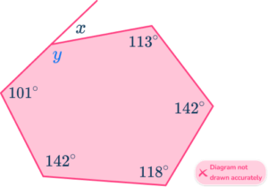 Angles of a Hexagon - Math Steps, Examples & Questions