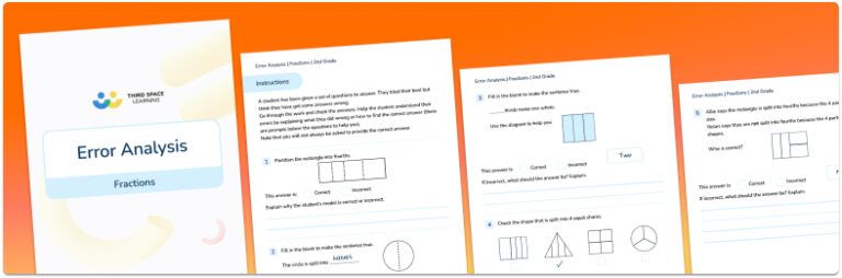 [FREE] Error Analysis Fractions 2nd Grade