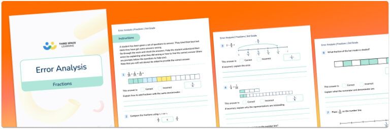 [FREE] Error Analysis Fractions 3rd Grade
