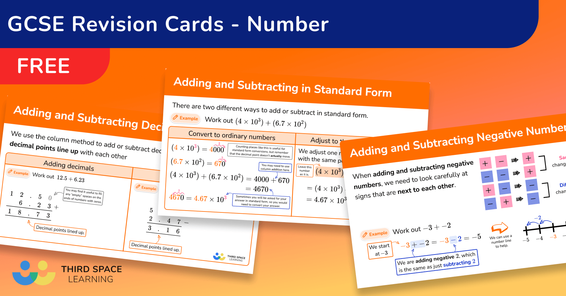 GCSE Revision Cards: Number [FREE]