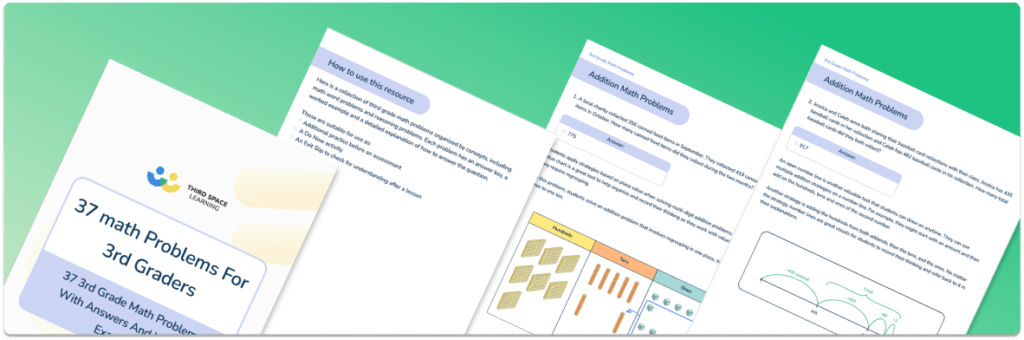 [FREE] 3rd Grade Math Problems