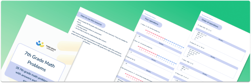 [FREE] 7th Grade Math Problems