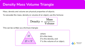 Density Mass Volume Triangle - Math Steps, Examples & More!