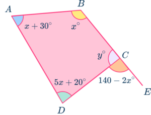 Quadrilateral Angles - Math Steps, Examples & Questions