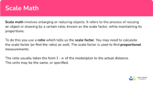 Scale Math - Math Steps, Examples & Questions