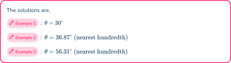 Trig Formulas - Math Steps, Examples & Questions