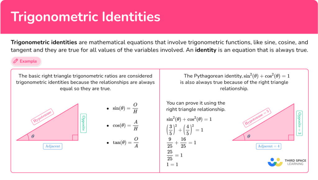Trig Identities - Math Steps, Examples & Questions