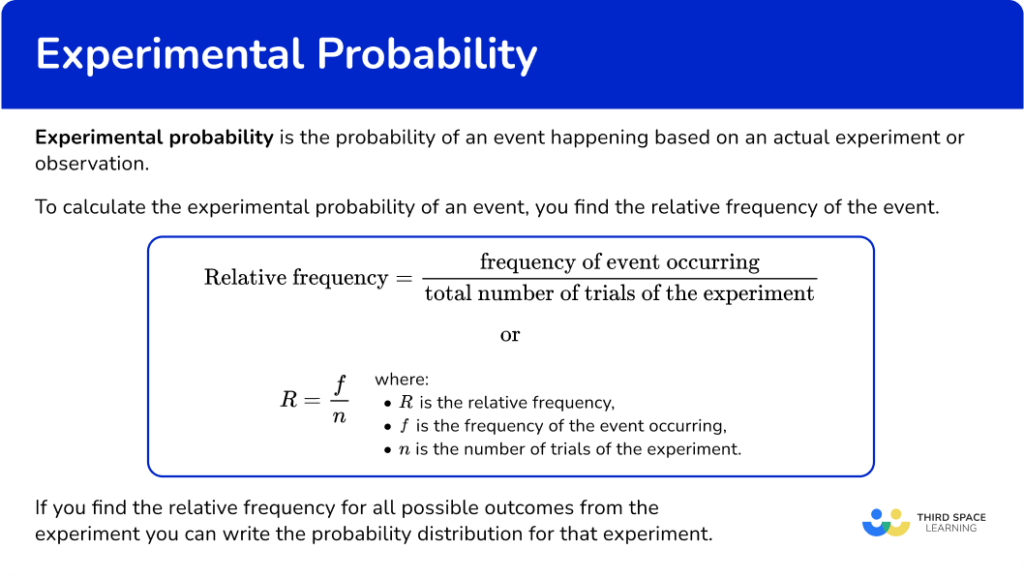 Experimental Probability - Math Steps, Examples & Questions