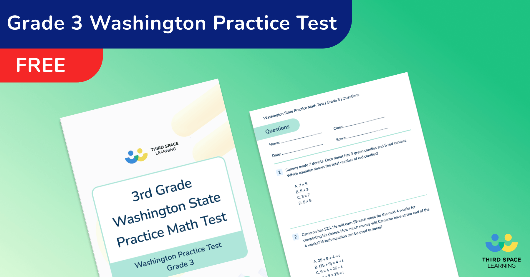 [FREE] 3rd Grade Washington SBA Practice Test