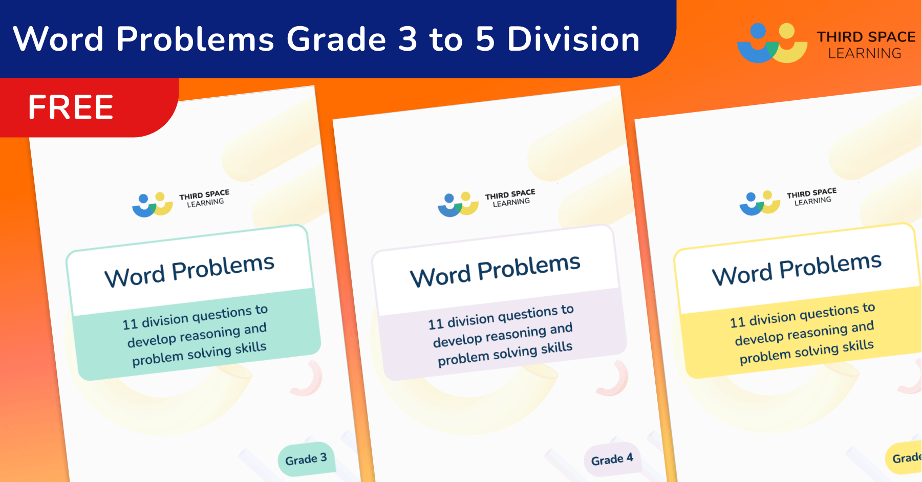 [FREE] Word Problems Grades 3 to 5 Division