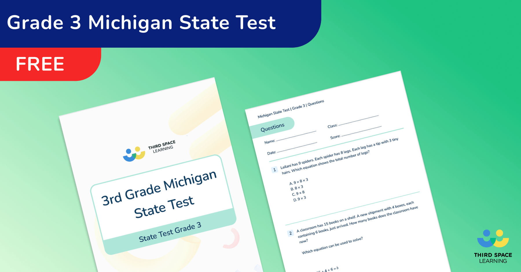 [FREE] 3rd Grade Michigan M-STEP Practice Test