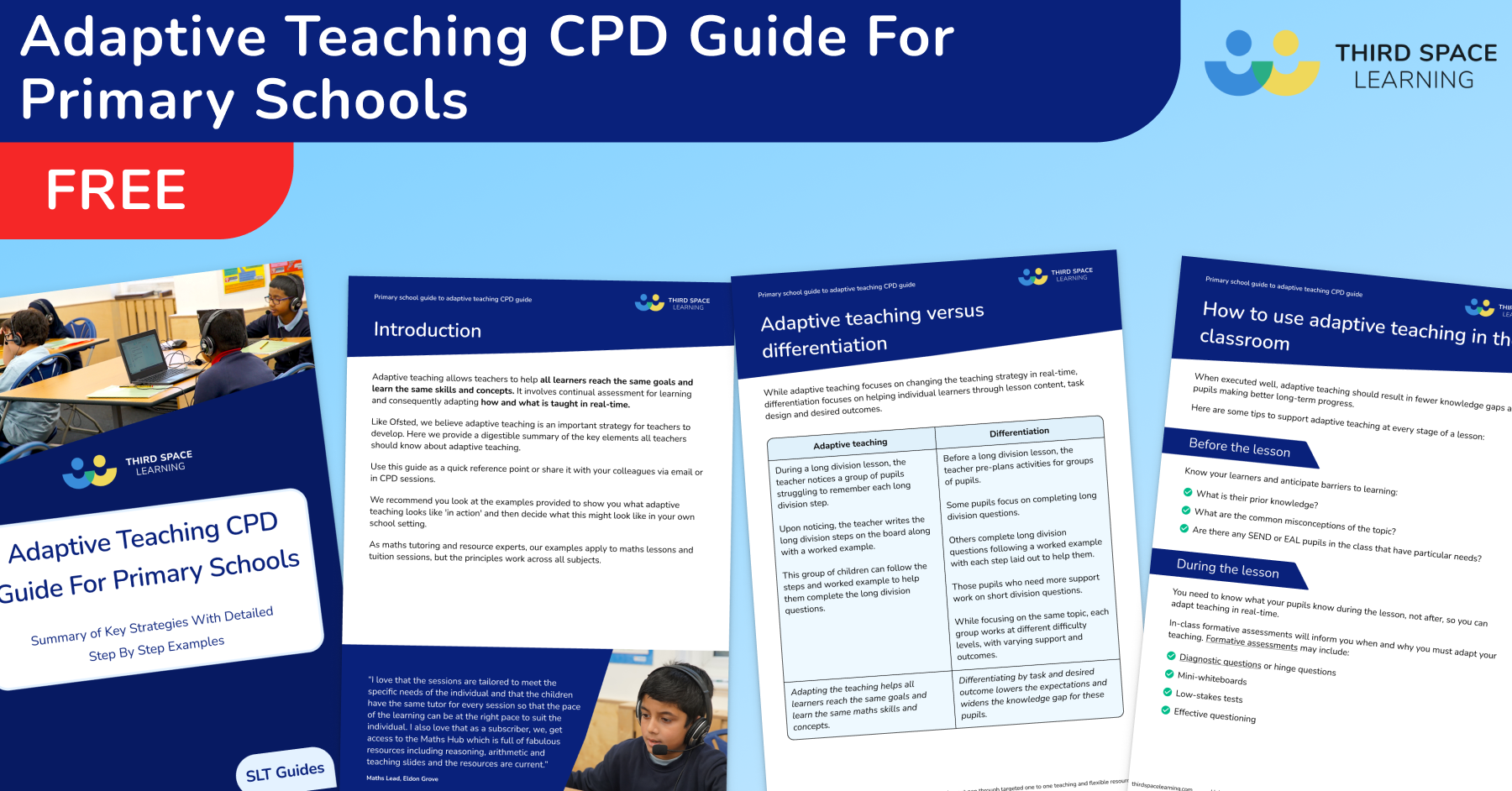 [FREE] Adaptive Teaching CPD Guide For Primary Schools - Third Space ...