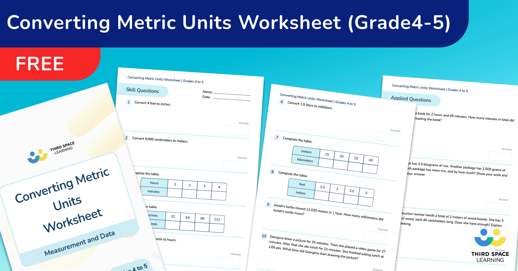 [FREE] Converting Metric Units Worksheet