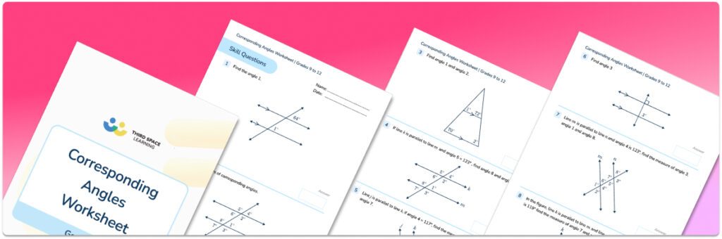 [FREE] Corresponding Angles Worksheet