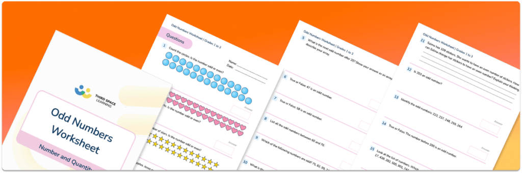 [FREE] Odd Numbers Worksheet