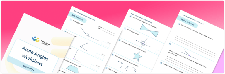 [FREE] Acute Angle Worksheet