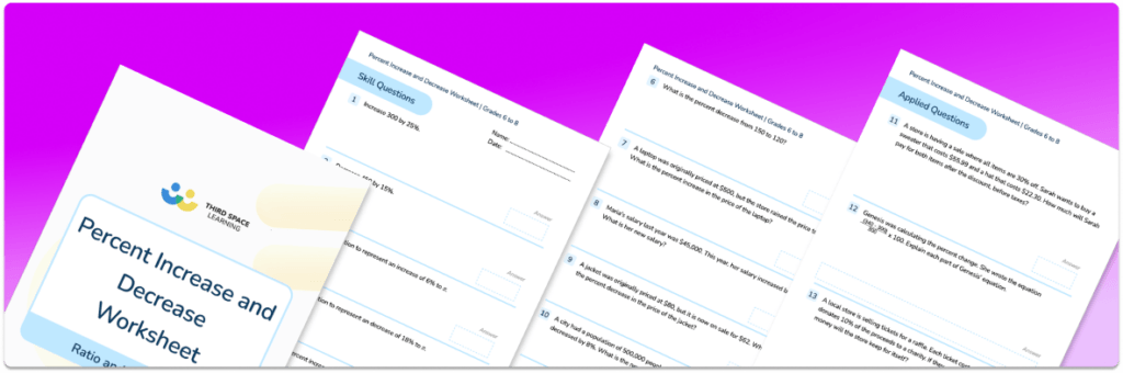 [FREE] Percent Increase And Decrease Worksheet