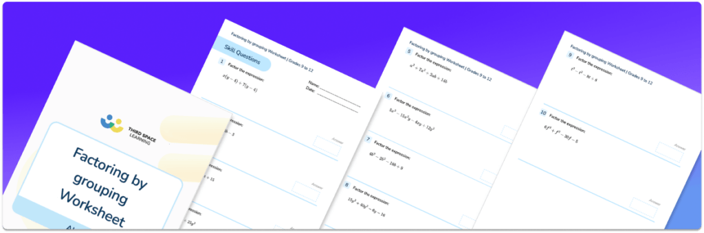 [FREE] Factoring By Grouping Worksheet