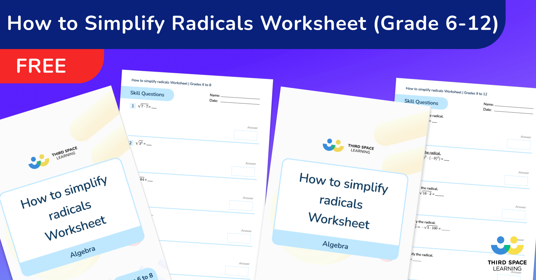 [FREE] How To Simplify Radicals Worksheet