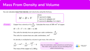 Mass From Density And Volume - Math Steps, Examples & More!