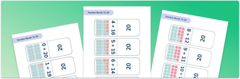 [FREE] Math Flashcards Number Bonds To 20