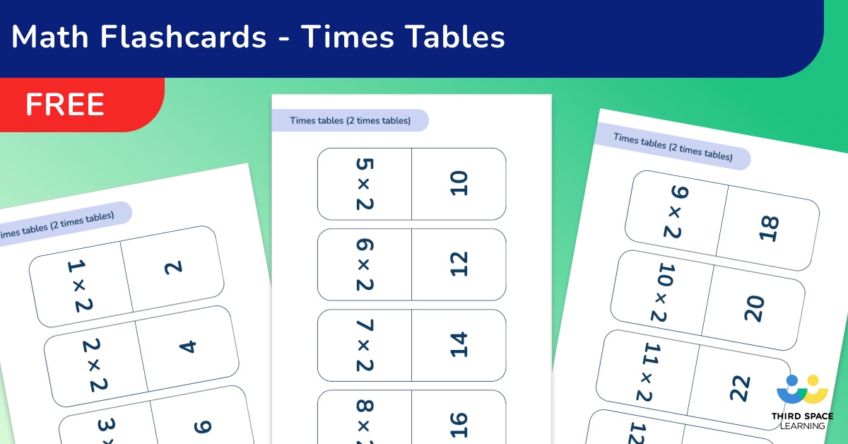 [FREE] Math Flashcards Times Tables