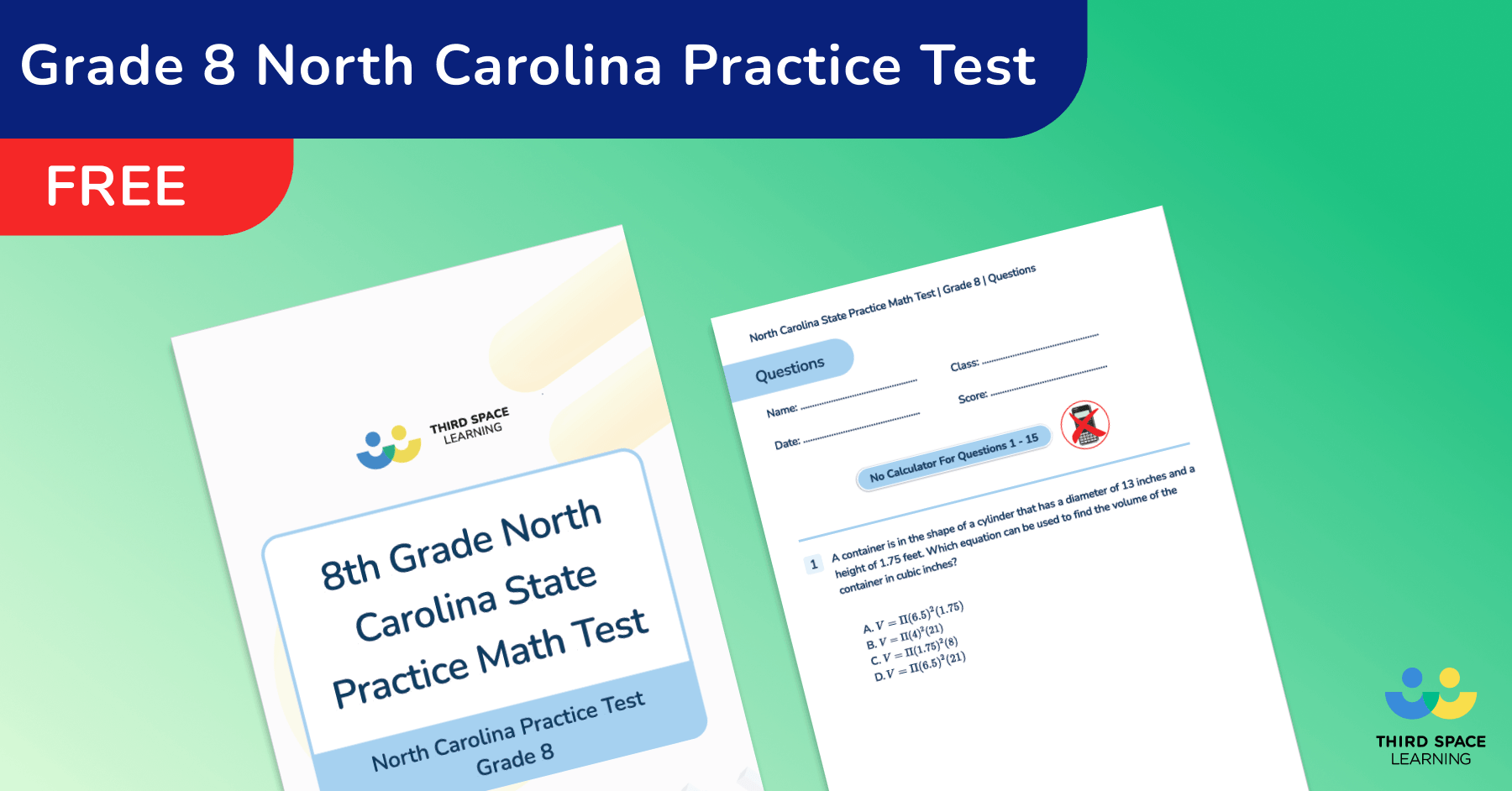 [FREE] 8th Grade North Carolina EOG Practice Test