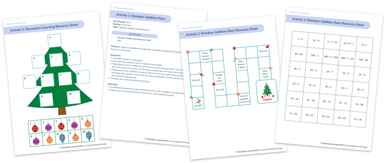 Ready To Use KS1 & KS2 Christmas Maths Activities - With All Printables ...