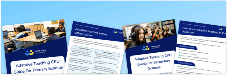 [FREE] Adaptive Teaching CPD Guide For Schools - Third Space Learning