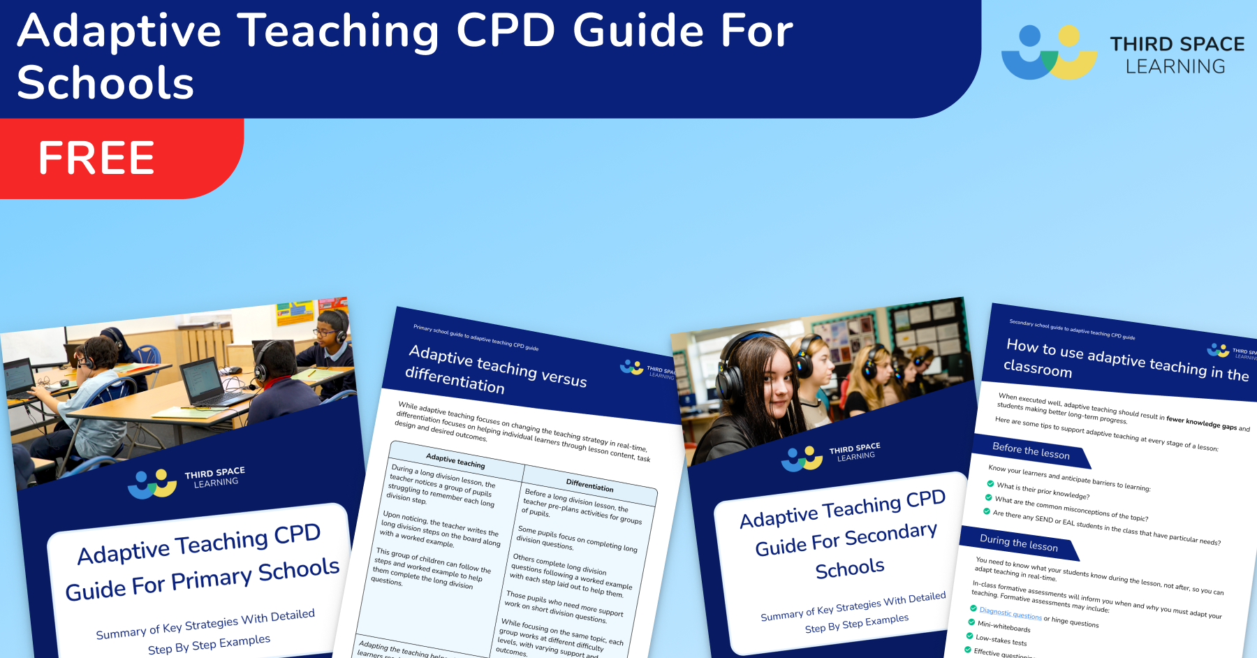 [FREE] Adaptive Teaching CPD Guide For Schools - Third Space Learning