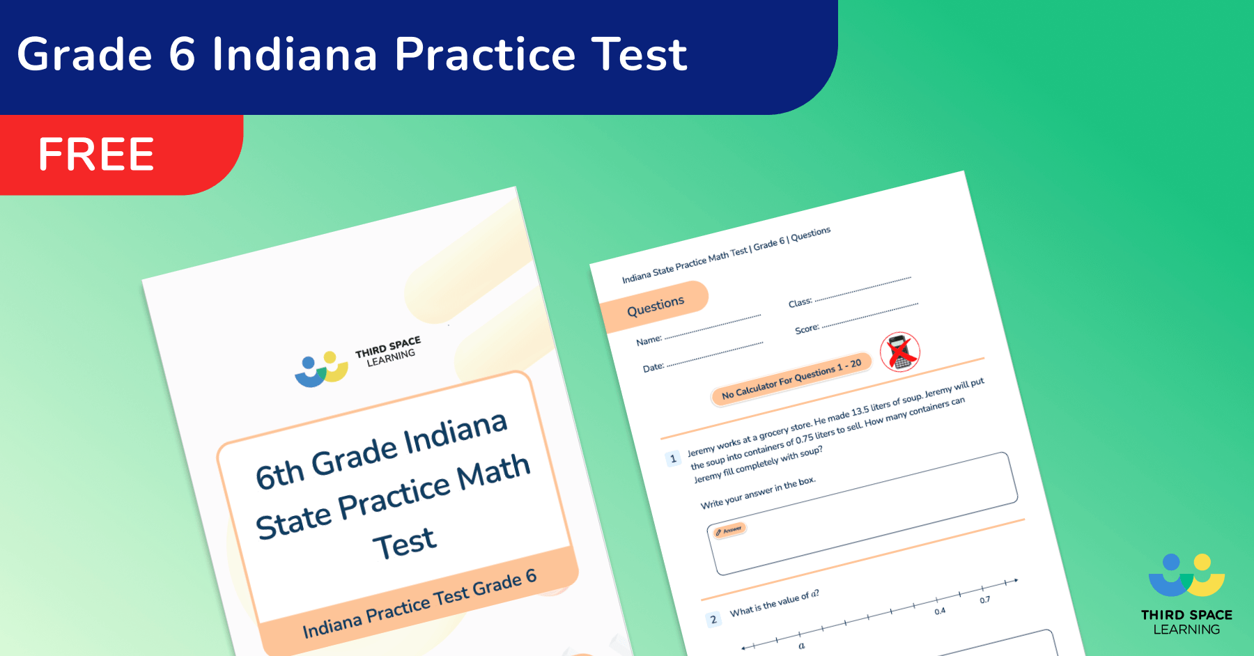 [FREE] 6th Grade Indiana ILEARN Practice Test