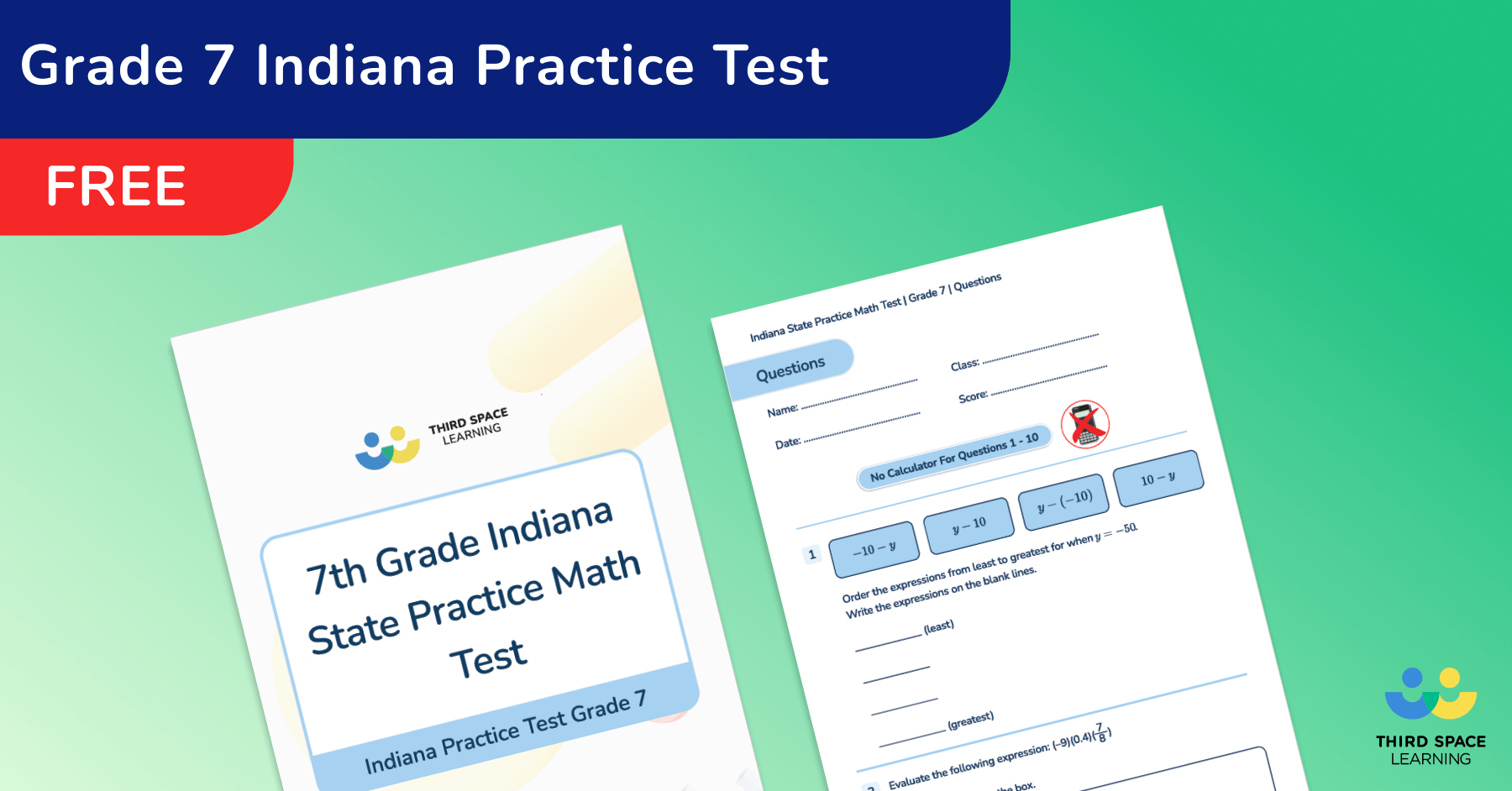 [FREE] 7th Grade Indiana ILEARN Practice Test