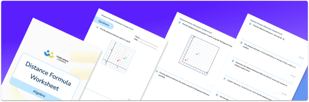 [FREE] Distance Formula Worksheet