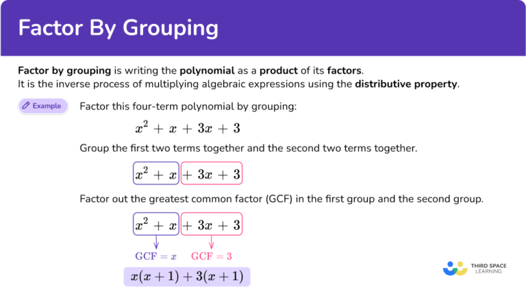 Factor by Grouping - Math Steps, Examples & Questions